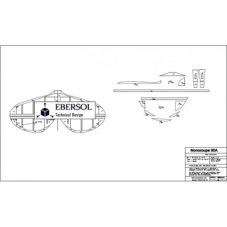 Monocoupe 90A - PDF - .60 - 1:4 Standoff Scale - Downloadable Plans ...