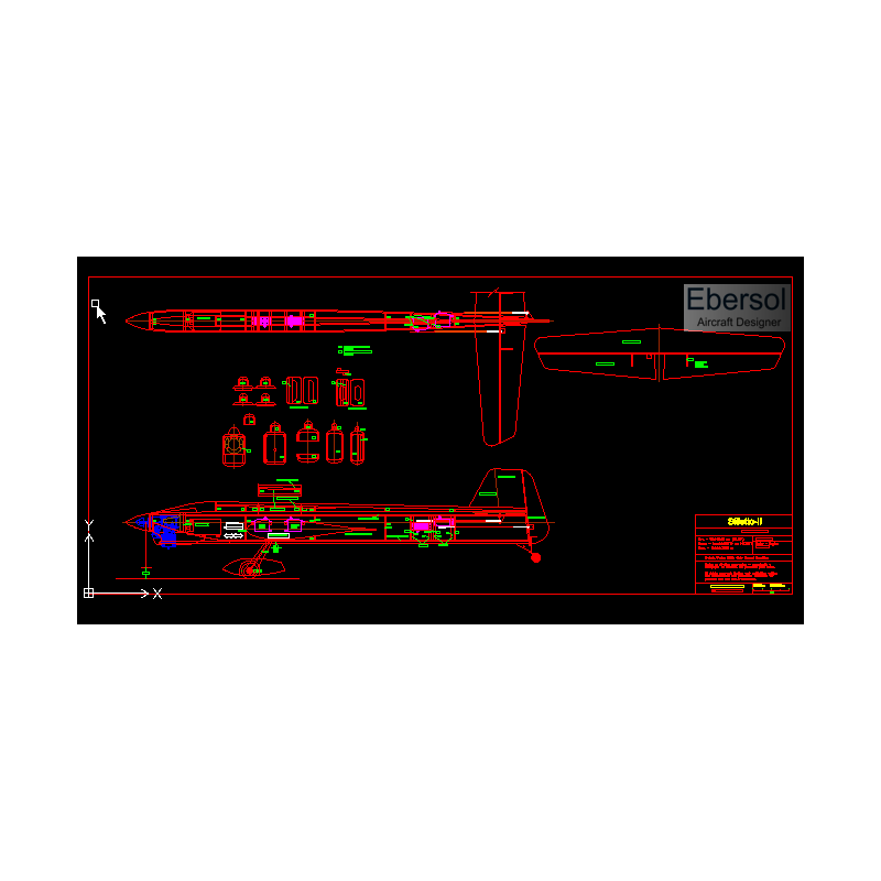 Stiletto II - DWG - Downloadable Plans. (Stock Code: 0064)