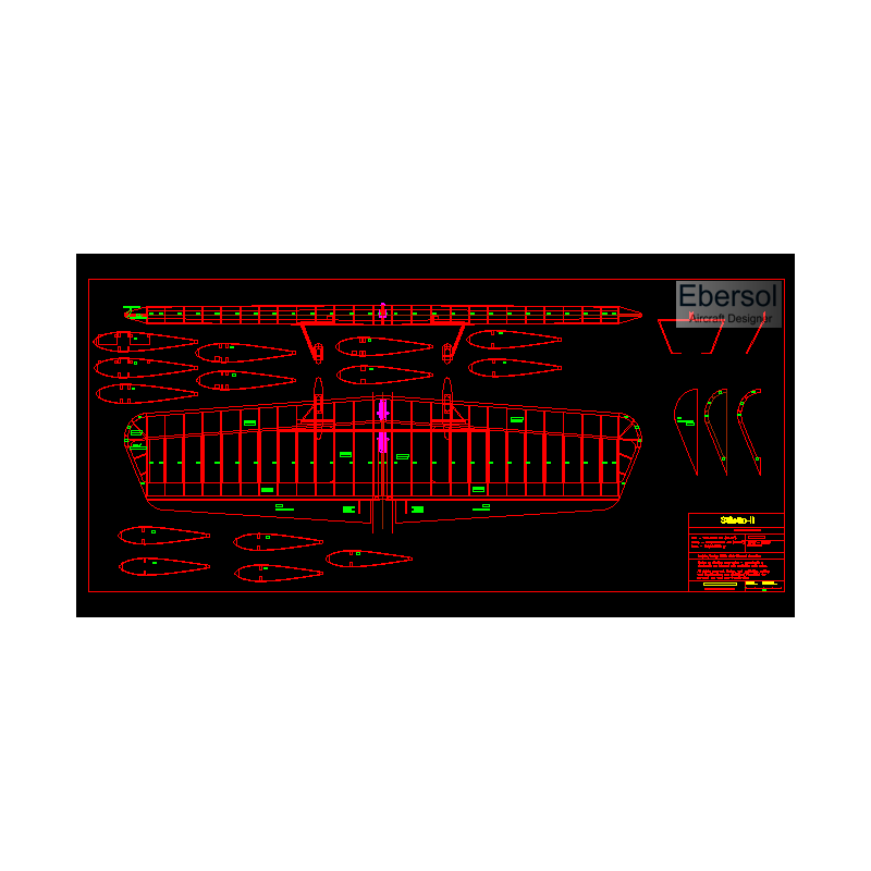 Stiletto II - DWG - Downloadable Plans. (Stock Code: 0064)