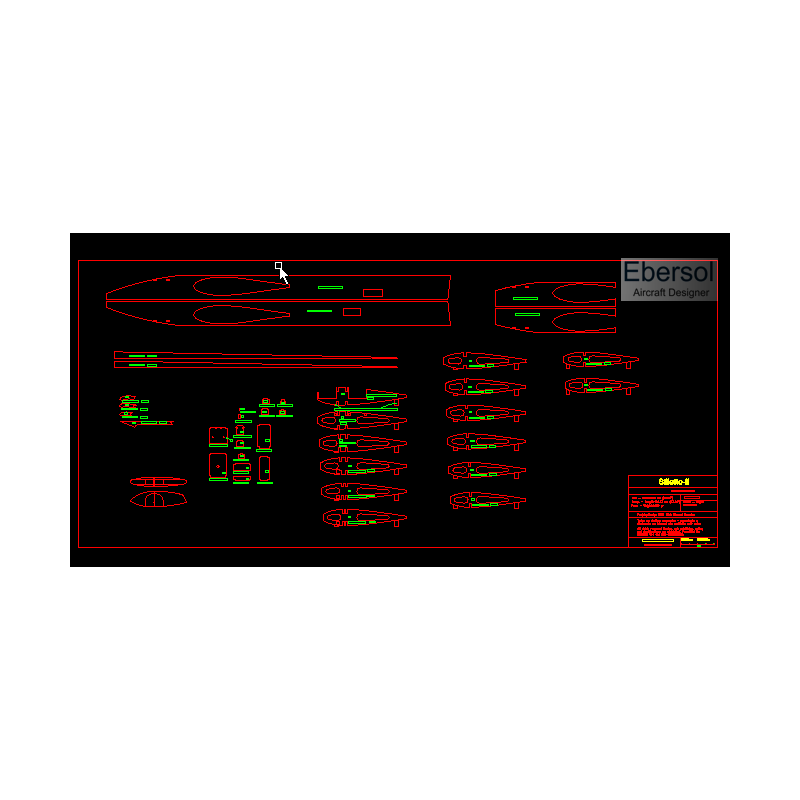 Stiletto II - DWG - Downloadable Plans. (Stock Code: 0064)