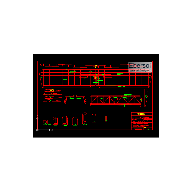 Cheetah - DXF - Electric - Downloadable Plans.(Stock Code: 0051)