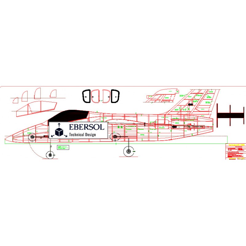 Aermacchi AMX Jet - PDF 2D+3D - 1:5 Scale - Downloadable Plans. (Stock ...