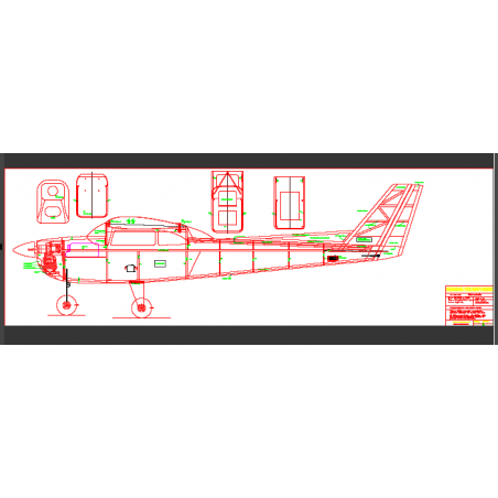 Cessna 172 SkyHawk - PDF - 1:4 Semi Scale - Downloadable Plans. (Stock ...