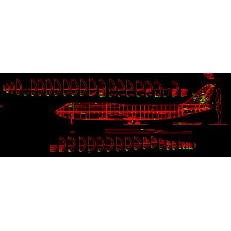 Boeing 747-8 - DXF - 1:10 Super Scale - Downloadable Plans. (Stock Code ...