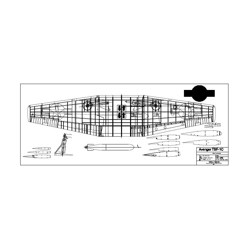 Grumman Avenger TBF-1C - PDF - Super Scale - Downloadable Plans. (Stock ...