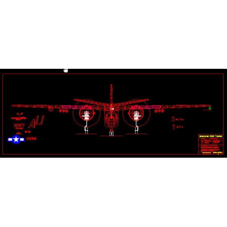 Grumman S2G Tracker - DWG - 1:10 Super Scale - 2 x .60 - Downloadable ...