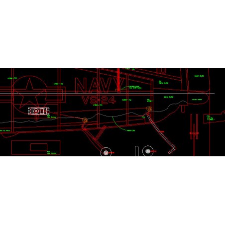 Grumman S2G Tracker - DWG - 1:10 Super Scale - 2 x .60 - Downloadable ...
