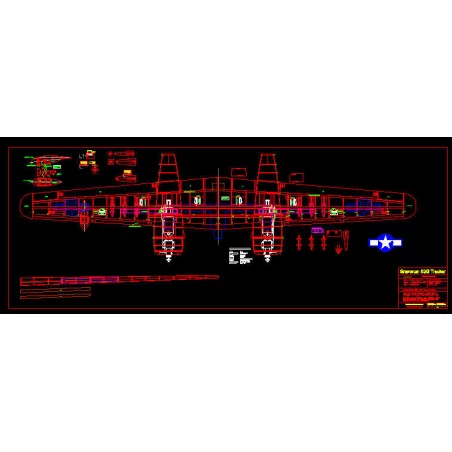 Grumman S2G Tracker - DXF - 1:10 Super Scale - 2 x .60 - Downloadable ...