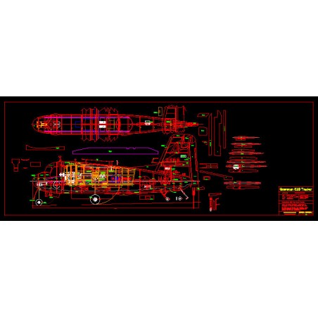 Grumman S2G Tracker - DXF - 1:10 Super Scale - 2 x .60 - Downloadable ...