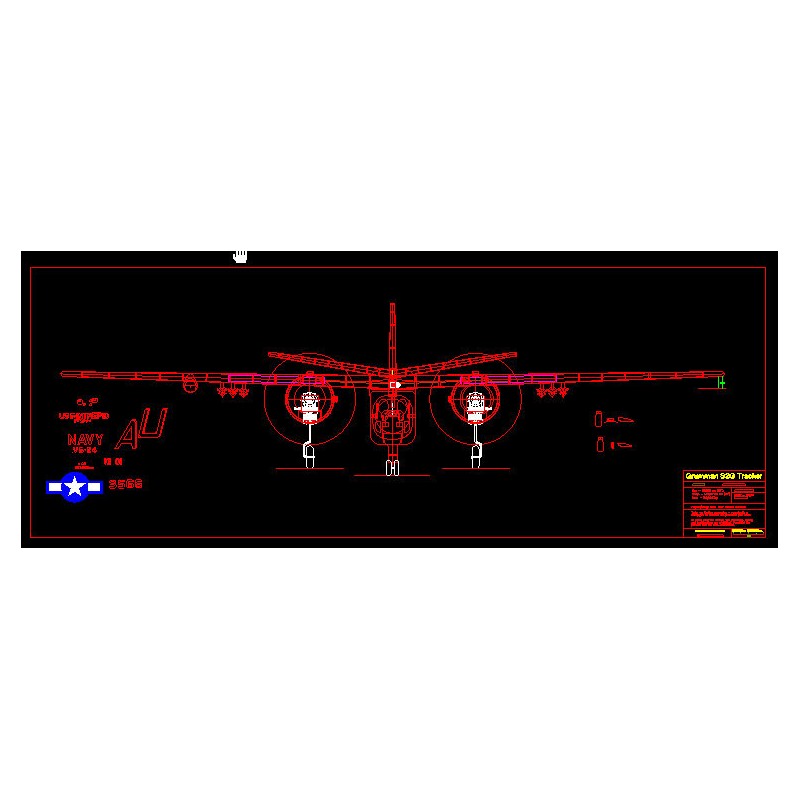 Grumman S2G Tracker - DXF - 1:10 Super Scale - 2 x .60 - Downloadable ...