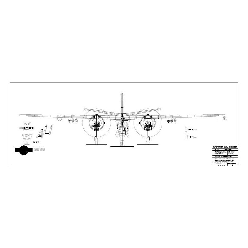 Grumman S2G Tracker - PDF - 1:10 Super Scale - 2 x .60 - Downloadable ...