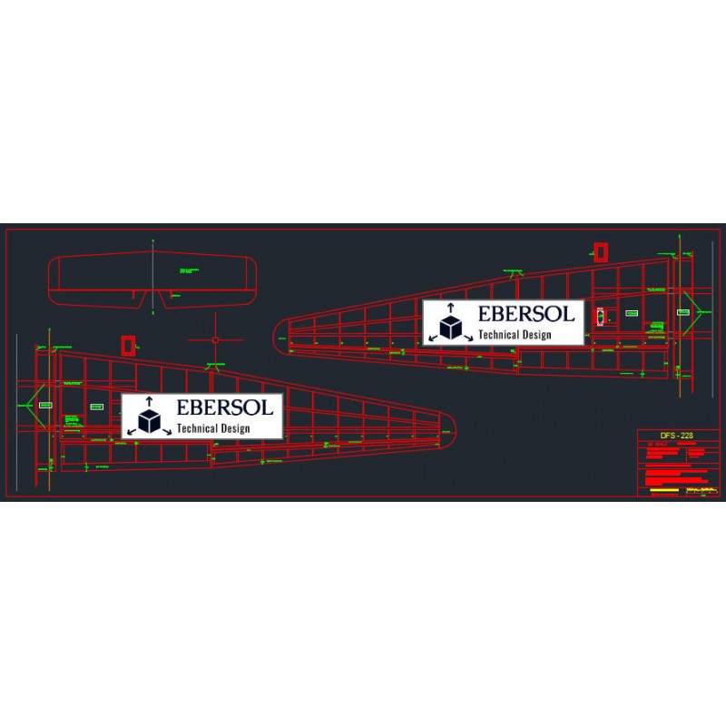 DFS-228 - EDF 90 - DWG - 1:6 Scale - Downloadable Plans. (Stock Code: 0328)