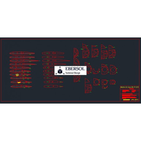 Blohm Voss BV P.215 - DWG - 1:9 Scale - EDF - Downloadable Plans ...