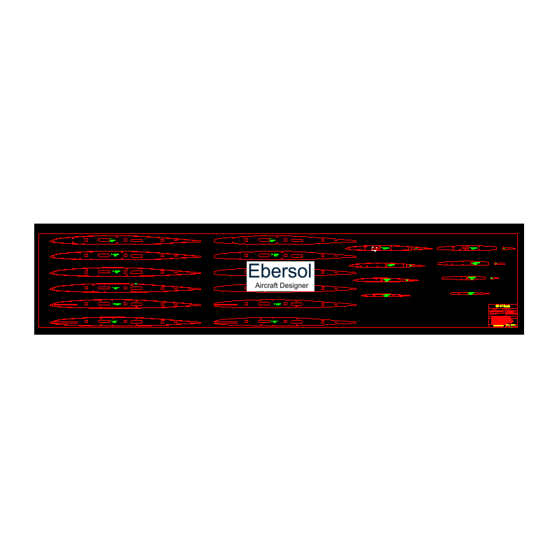 F-15 Eagle - DXF - 1:4 Scale - Downloadable Plans. (Stock Code: 0210)