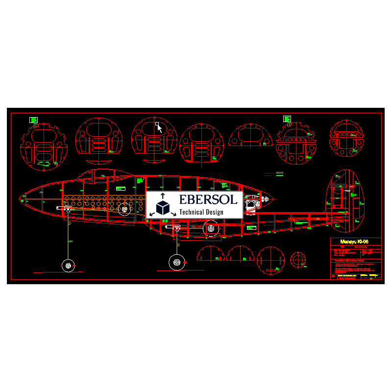 Mansyu Ki-98 - DXF - 1:6 Super Scale - .60 - Downloadable Plans. (Stock ...