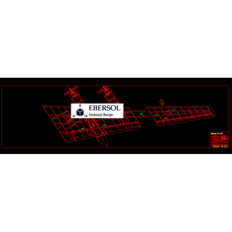 Tupolev Tu-114 - DWG - 1:14 Scale - Plans with Layers - Downloadable ...