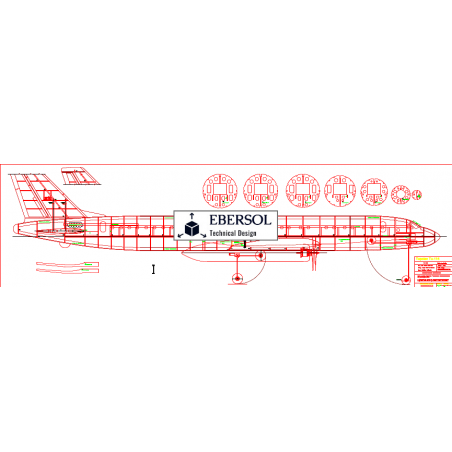 Tupolev Tu-114 - PDF - 1:14 Scale - Plans with Layers - Downloadable ...