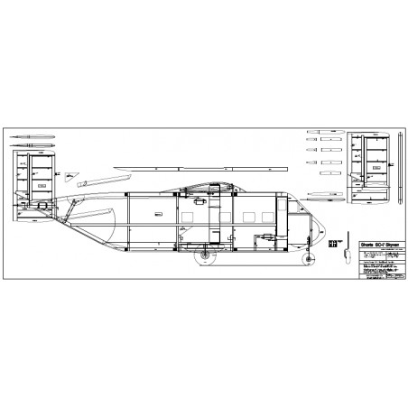 Short SC-7 Skyvan - PDF - 1:6.5 Scale - Downloadable Plans. (Stock Code ...