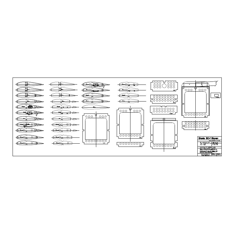 Short SC-7 Skyvan - PDF - 1:6.5 Scale - Downloadable Plans. (Stock Code ...