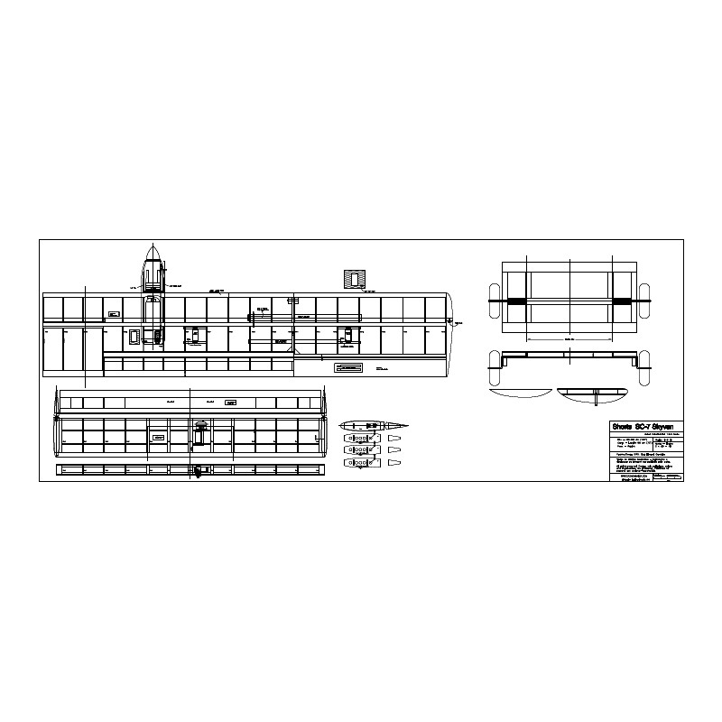 Short SC-7 Skyvan - PDF - 1:6.5 Scale - Downloadable Plans. (Stock Code ...
