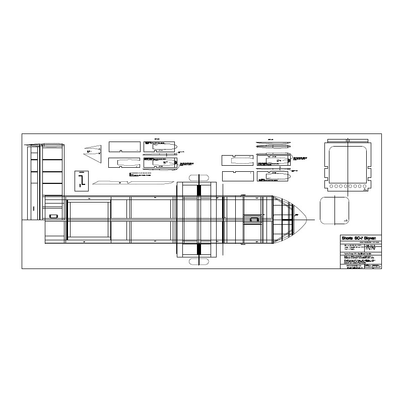 Short SC-7 Skyvan - PDF - 1:6.5 Scale - Downloadable Plans. (Stock Code ...