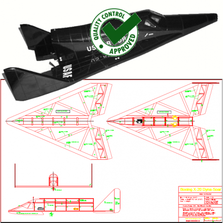 Boeing X-20 Dyna-Soar - PDF - Downloadable Plans. (Stock Code: 0179)