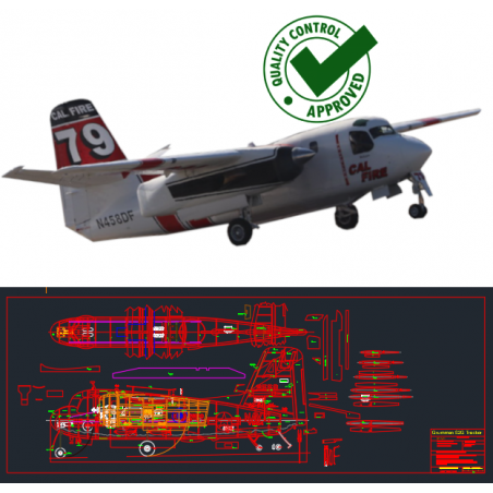 Grumman S2G Tracker - DWG - 1:10 Super Scale - 2 x .60 - Downloadable ...