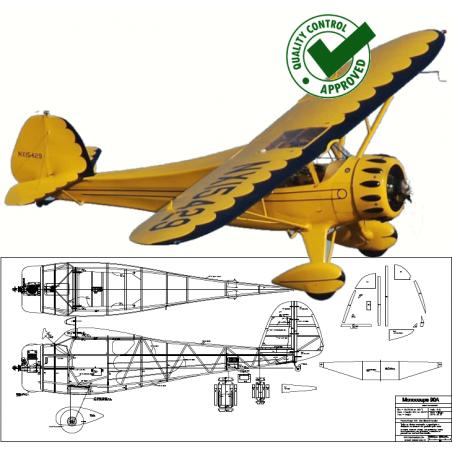 Monocoupe 90A - PDF - .60 - 1:4 Standoff Scale - Downloadable Plans ...