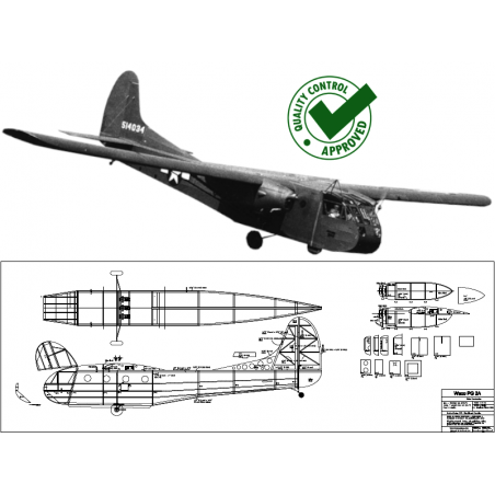 Waco PG 2A - PDF - 1:10 Scale - Electric Glider - Downloadable Plans ...