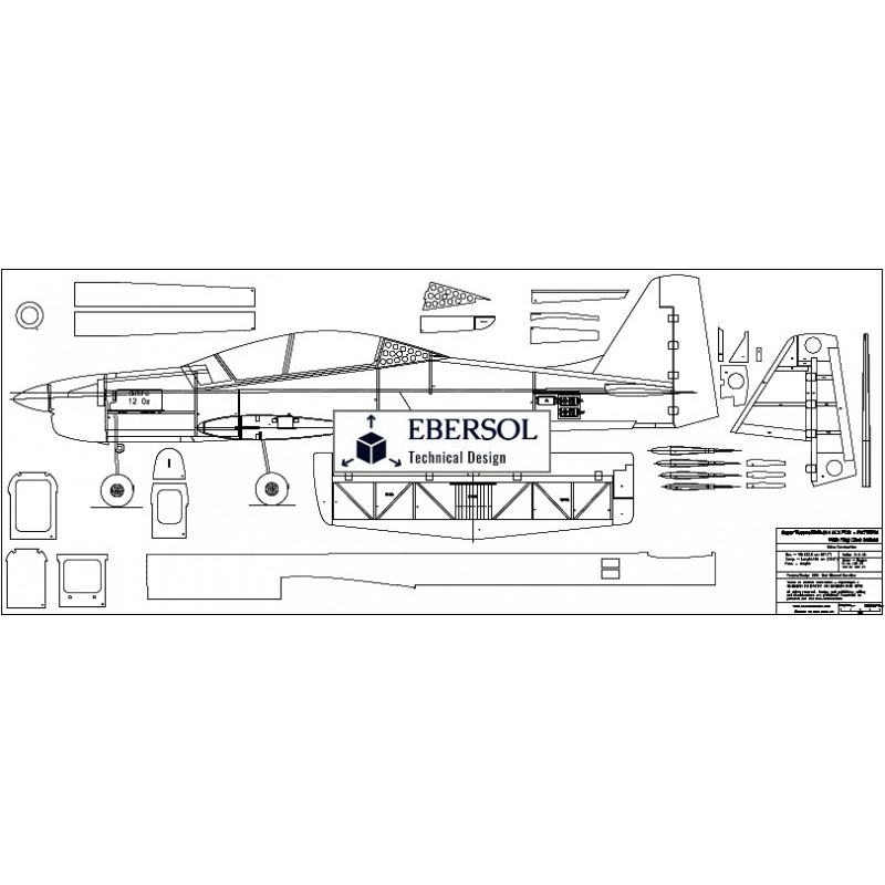 Super Tucano EMB-314 ALX FDB - Pattern - PDF - Downloadable Plans ...