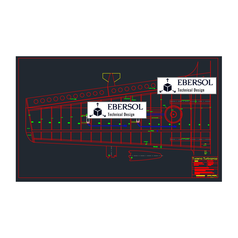 Tucano Turbo Prop - DXF - 1:4 Semi Scale - Downloadable Plans. (Stock ...