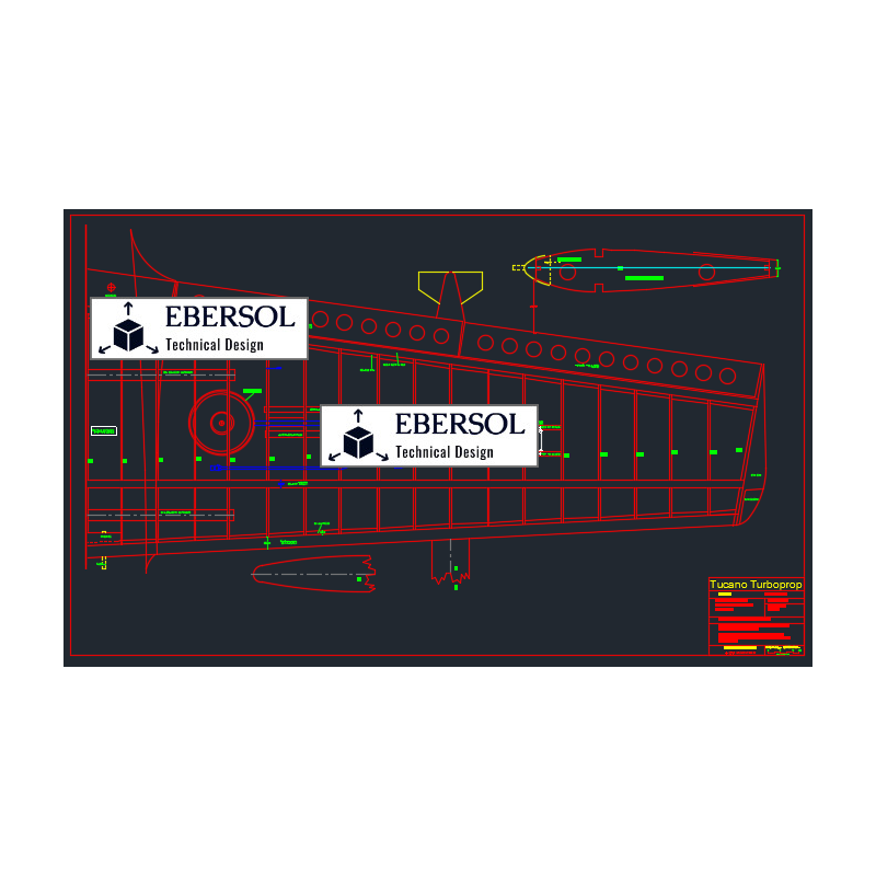 Tucano Turbo Prop - DXF - 1:4 Semi Scale - Downloadable Plans. (Stock ...