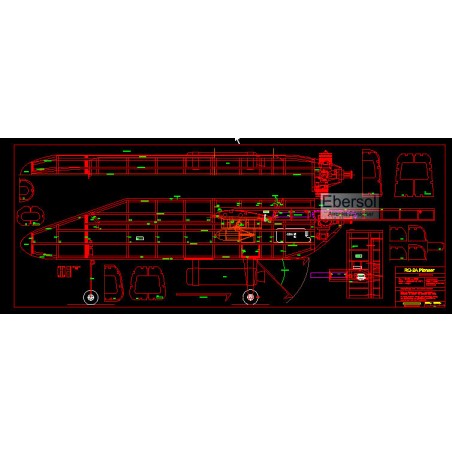 RQ-2A Pioneer - 122in - DWG - 1:1.7 Scale plans - Downloadable Plans ...