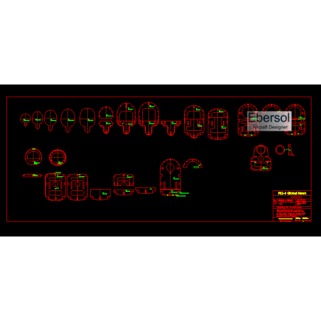 RQ-4 Global Hawk - DWG - 1:10 Scale - WS:157.45in - Downloadable Plans ...