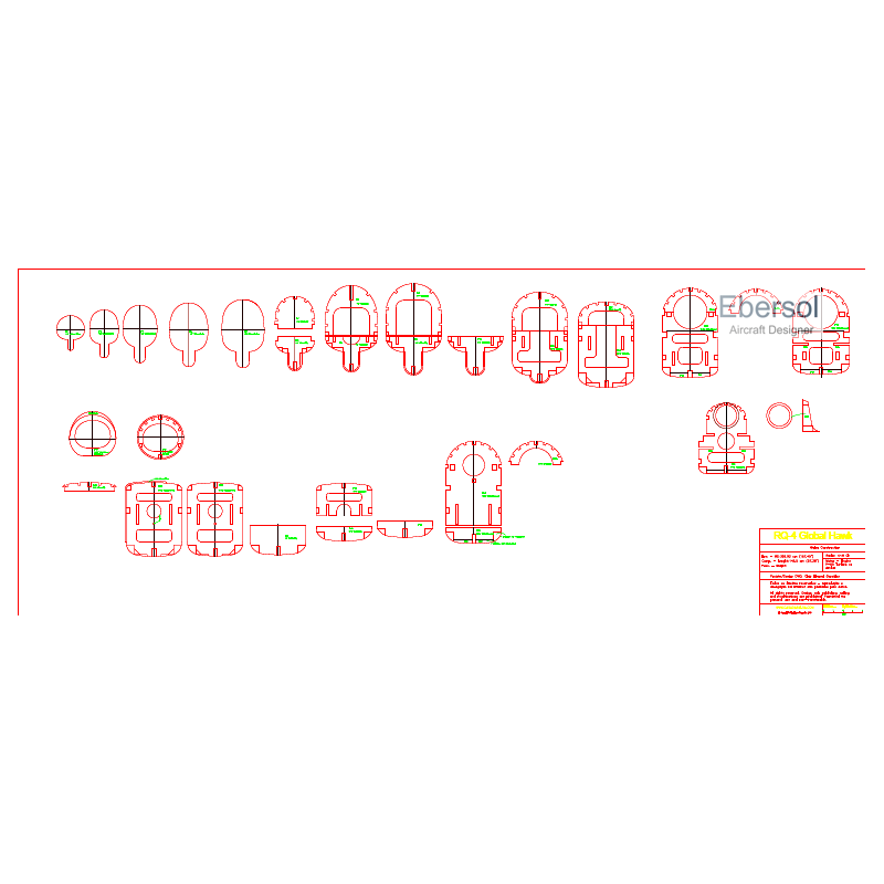 RQ-4 Global Hawk - PDF - 1:10 Scale - WS:157.45in - Downloadable Plans ...
