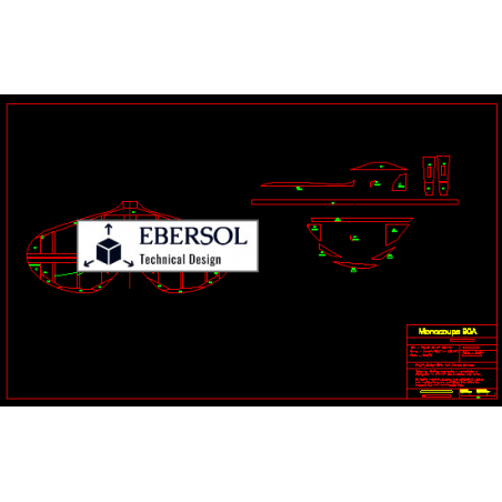 Monocoupe 90A - DWG - .60 - 1:4 Standoff Scale - Downloadable Plans ...